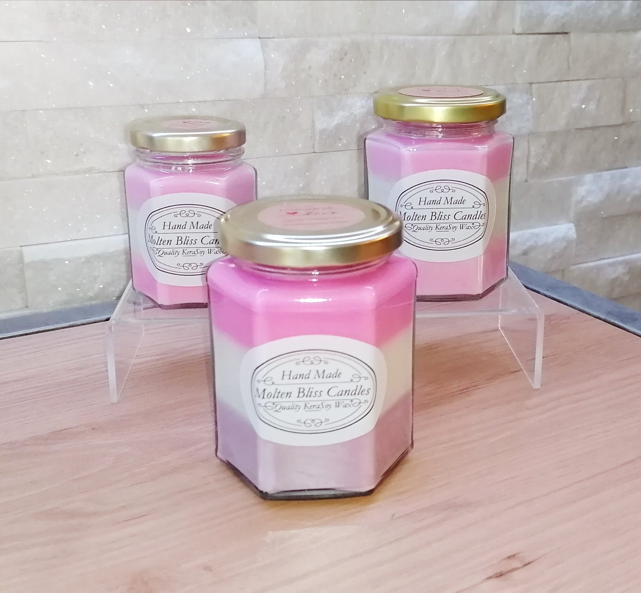 Hexagonal Jar Candles – Molten Bliss Candles